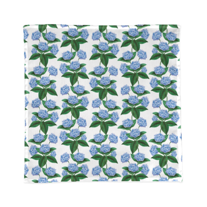 French Blue Hydrangea Napkin - Abigail Christine Design