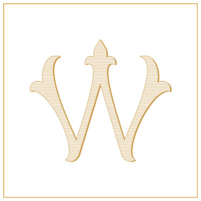 Single Letter & Crest Monogram - Abigail Christine Design