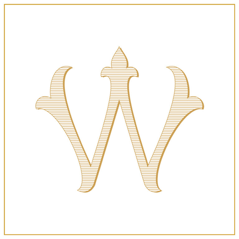 Single Letter & Crest Monogram - Abigail Christine Design